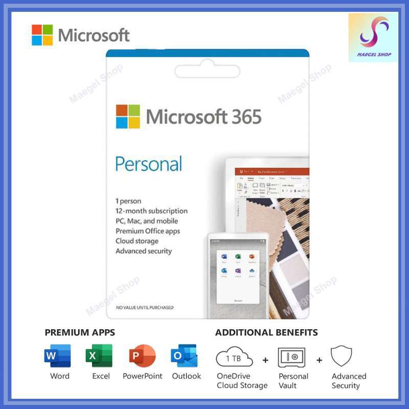 Jual Microsoft Office 365 Personal 1 Tahun - 1 Device POSA - Original ...