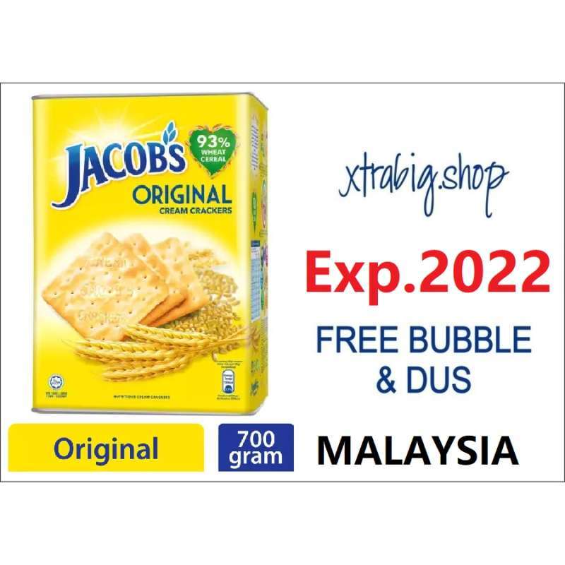Jual Jacob's Jacobs Original 700gr Cream Crackers Kemasan kaleng ...