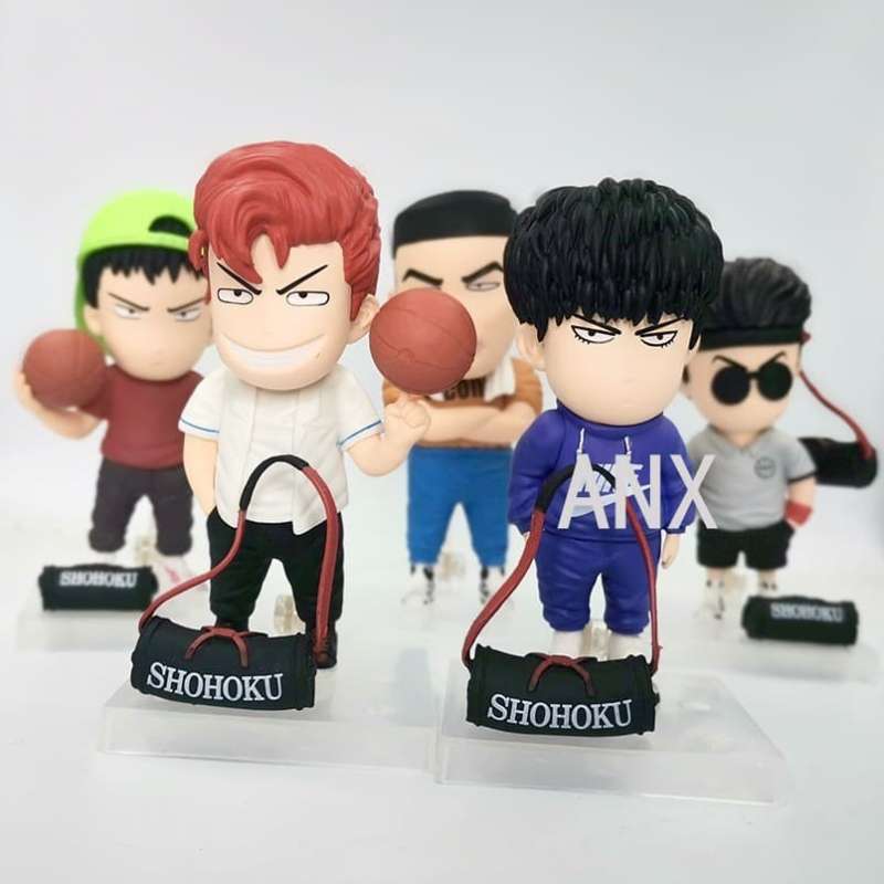 Jual Action Figure Chibi Slam Dunk Shohoku Figure Set Slamdunk Di ...