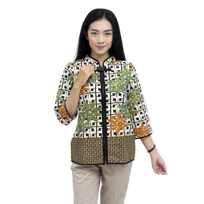 Jual Batik Dua Putri Atasan Batik Dolby Dolbi Dobby Doby - Jiper Putih ...