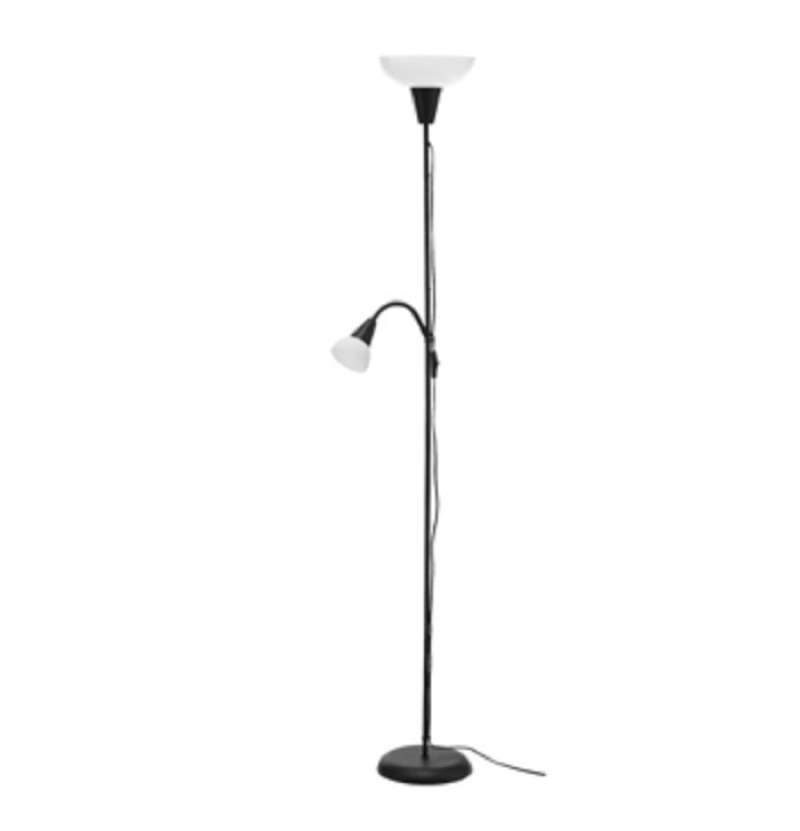 Promo Lampu Lantai Minimalis Hitam Standing Lamp Tagarp 2 in 1 Diskon ...