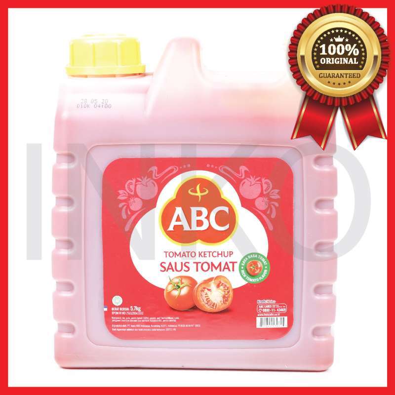 Jual ABC SAUS TOMAT TOMATO KETCHUP KAYA RASA TOMAT JERIGEN 5.7KG di ...