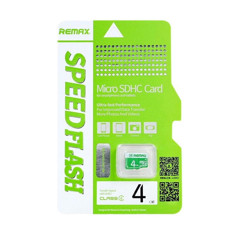 Jual Remax Original Micro SD SDHC Memory Card - Green [4 GB/ Class 4 ...
