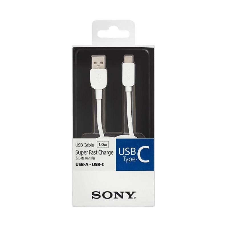 Jual SONY Type A to Type C USB Cable CP-AC100 / W - White [1.0 m] di ...
