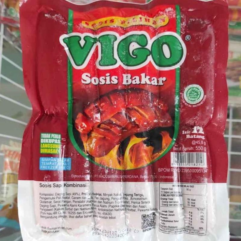 Promo Vigo Sosis Bakar Bratwurst Sapi Isi 12 Pcs [500gr] Diskon 9% Di ...