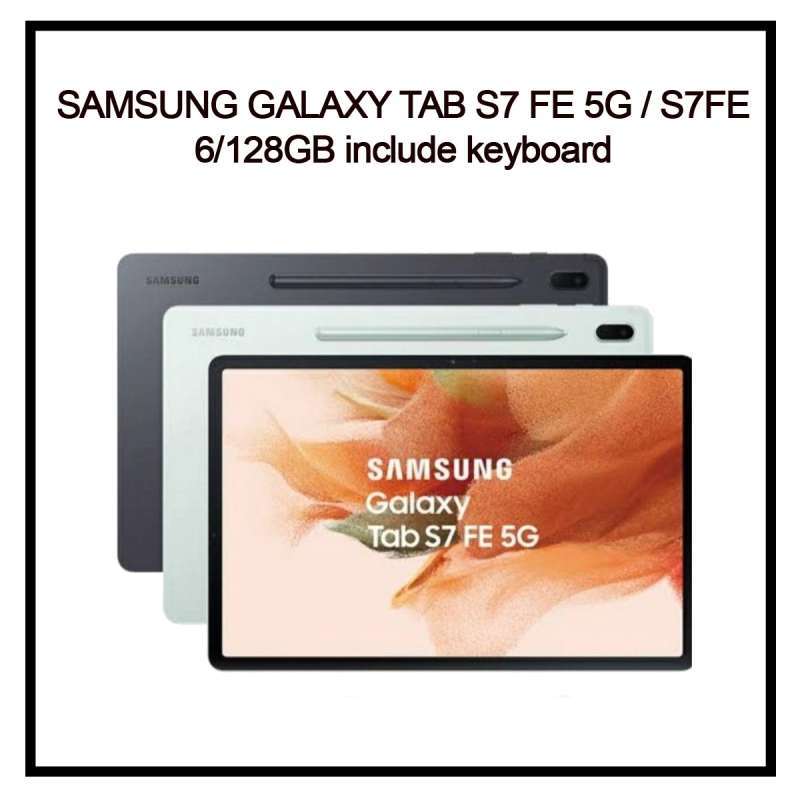 Jual Samsung Galaxy Tab S7 Fe 5g 6gb 128gb Include Keyboard Garansi