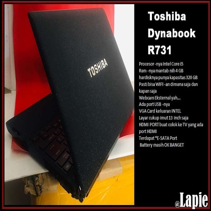 Jual Toshiba Dynabook R731 di Seller Lapie - Gunung Sahari Utara, Kota ...