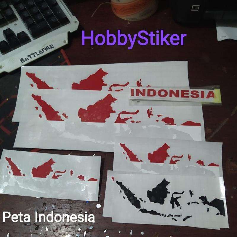 Jual Stiker Peta Indonesia Motor Mobil Touring Adventure - Green 5x15cm ...