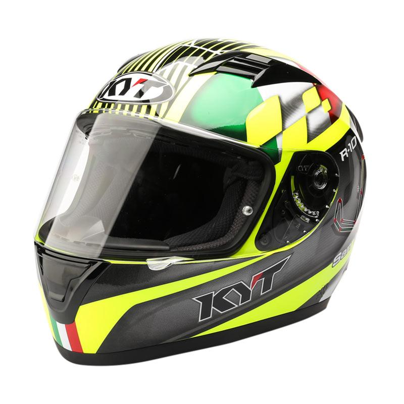 Jual KYT R10 Flat EDT San Marino GPRC Helm Full Face - Yellow Fluo ...