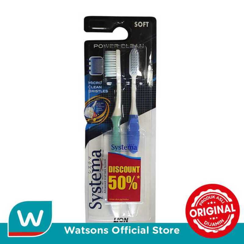 Jual SYSTEMA Toothbrush Power Clean Big Soft 2S di Seller WATSONS ...