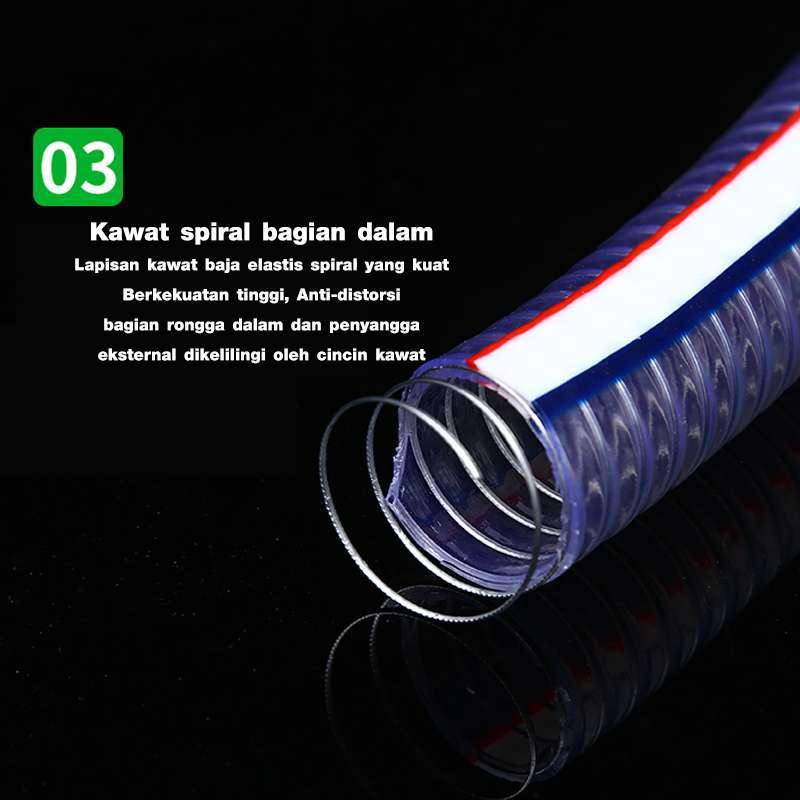 Jual Selang Kawat Pvc Selang Kawat Baja Transparan Sumber Air Drainase ...