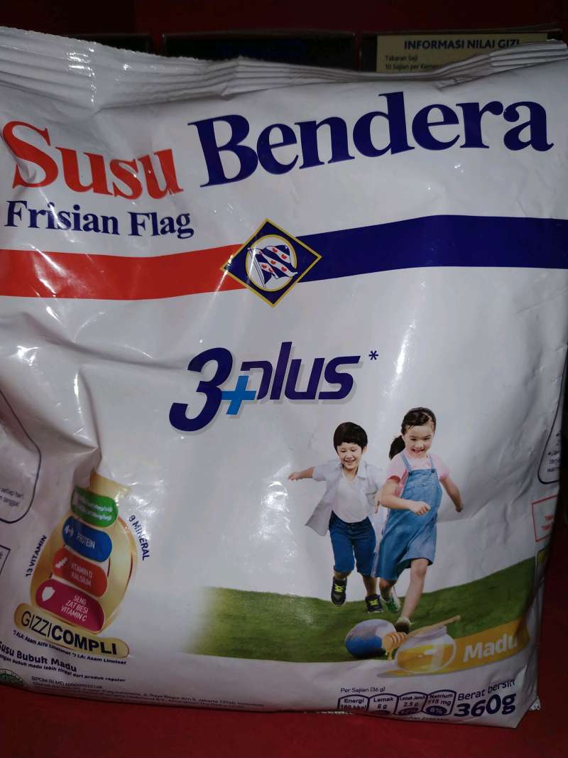 Jual susu bendera 3+ madu 360 gr di Seller ezelmart - Kebondalem, Kota ...