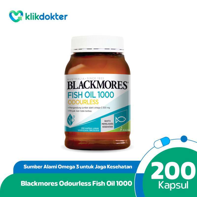 Jual Blackmores Odourless Fish Oil 1000 (200) - Memelihara Kesehatan di ...