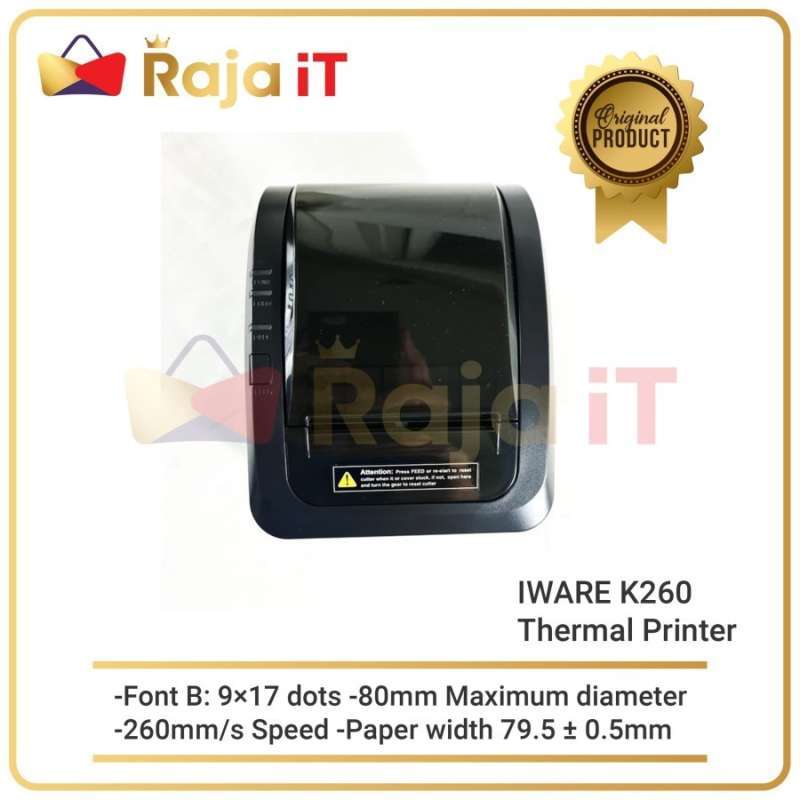 Jual IWARE Printer Kasir Thermal K260 Auto Cutter K 260 USB Serial 80MM ...