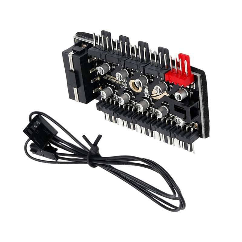 Promo 1 to 10 pin 4 Pin Cooler Fan HUB Splitter Socket 12V SATA Power ...