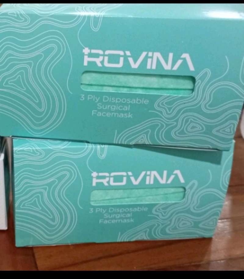 Jual Masker Medis Rovina 3ply Surgical Facemask Izin Kemenkes Ri. Di ...