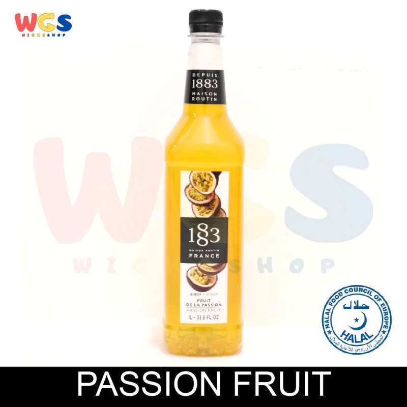 Jual Syrup 1883 Maison Routin France Passion Fruit Flavored 33.8 fl oz ...