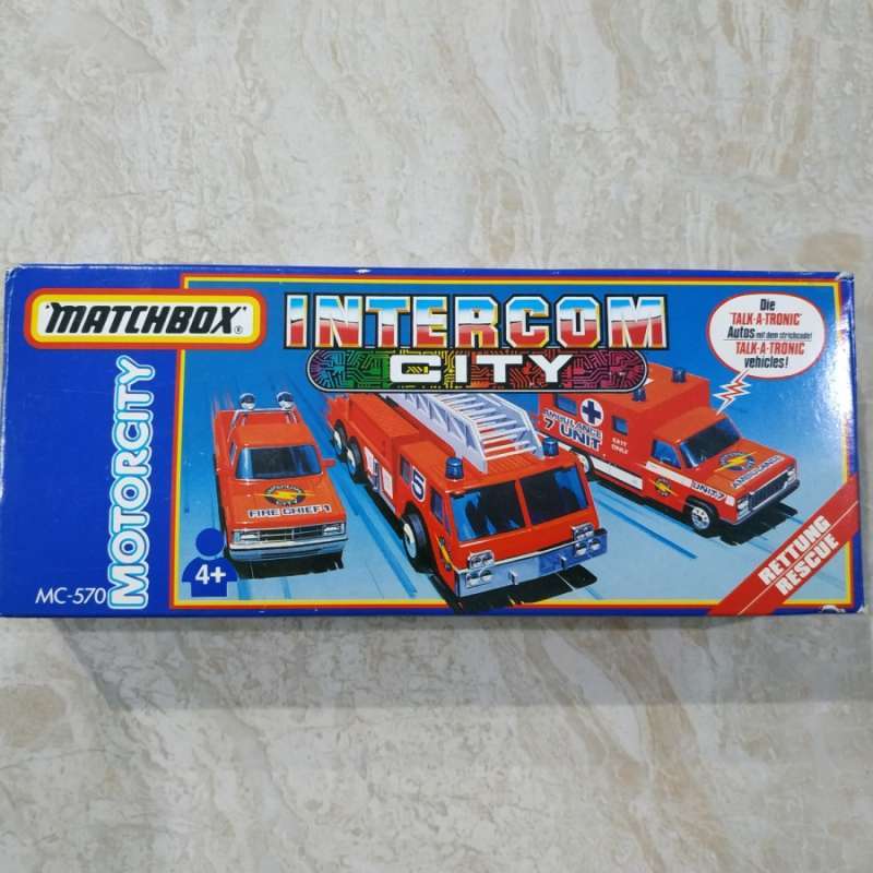 Jual Matchbox Intercom City Rescue Fire Chief 1992 Antik Very Rare Item ...