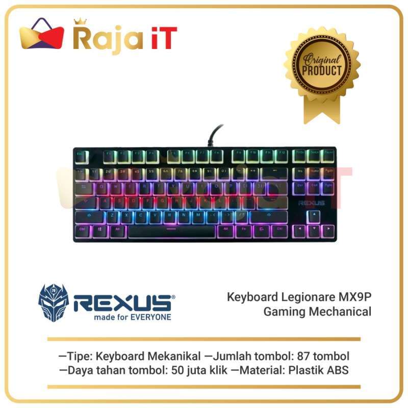 Jual REXUS Keyboard Legionare MX9 Pudding Gaming Mechanical MX9P TKL ...