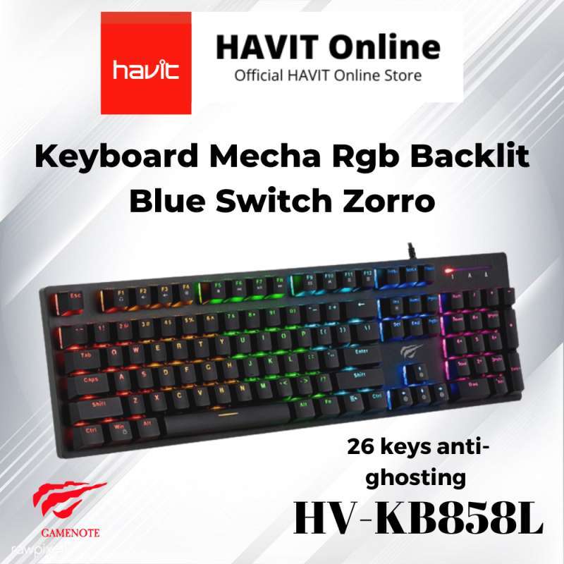 Promo Havit Keyboard Mechanical HV-KB858L 5 Warna Backlit Led Switch ...