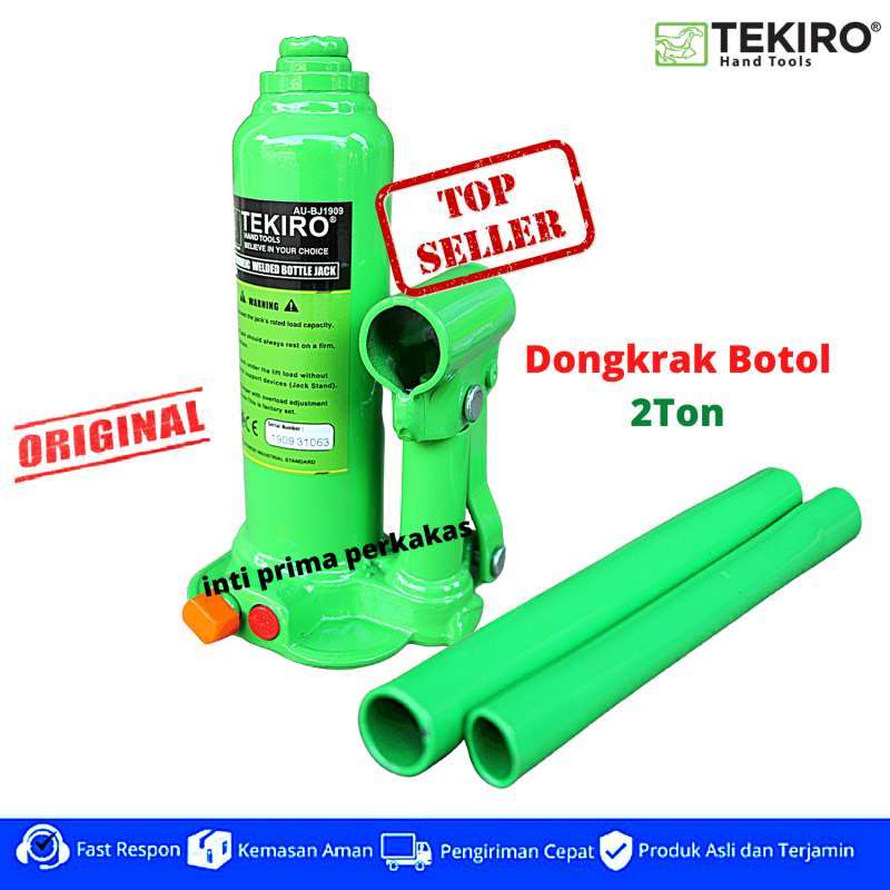 Promo TEKIRO Dongkrak Botol 2 TON / Hydraulic Welded Bottle Jack AU ...