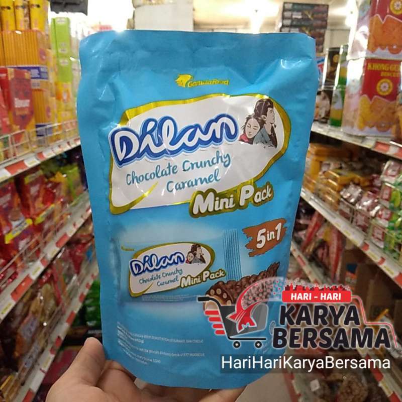 Jual GARUDA FOOD DILAN CHOCOLATE CRUNCY CARAMEL POUCH 95GR di Seller ...