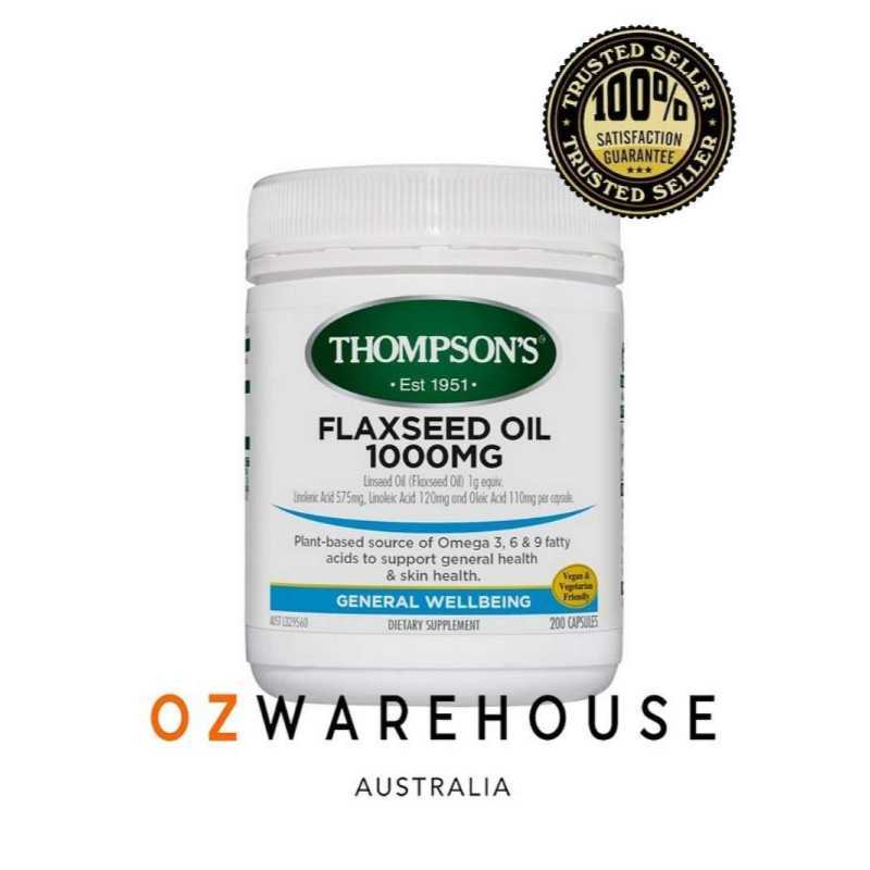Jual Thompson's Gel-Free Flaxseed Oil 1000mg 400 Capsules di Seller ...