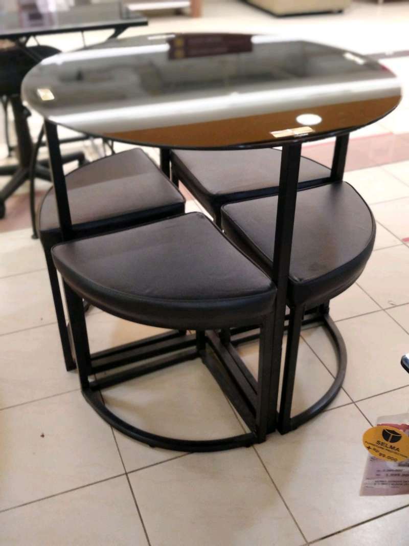 Jual Zeus Meja Makan Set by Informa - Hitam di Seller ashof_store19 ...