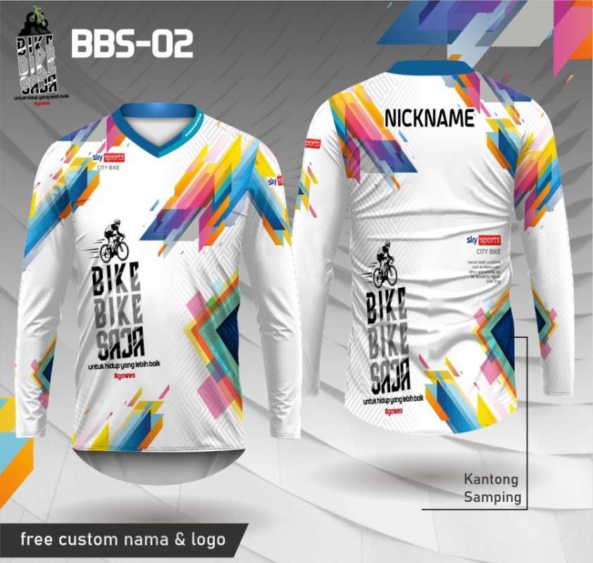 Promo Jersey sepeda bike bike saja baju kaos gowes lengan panjang ...