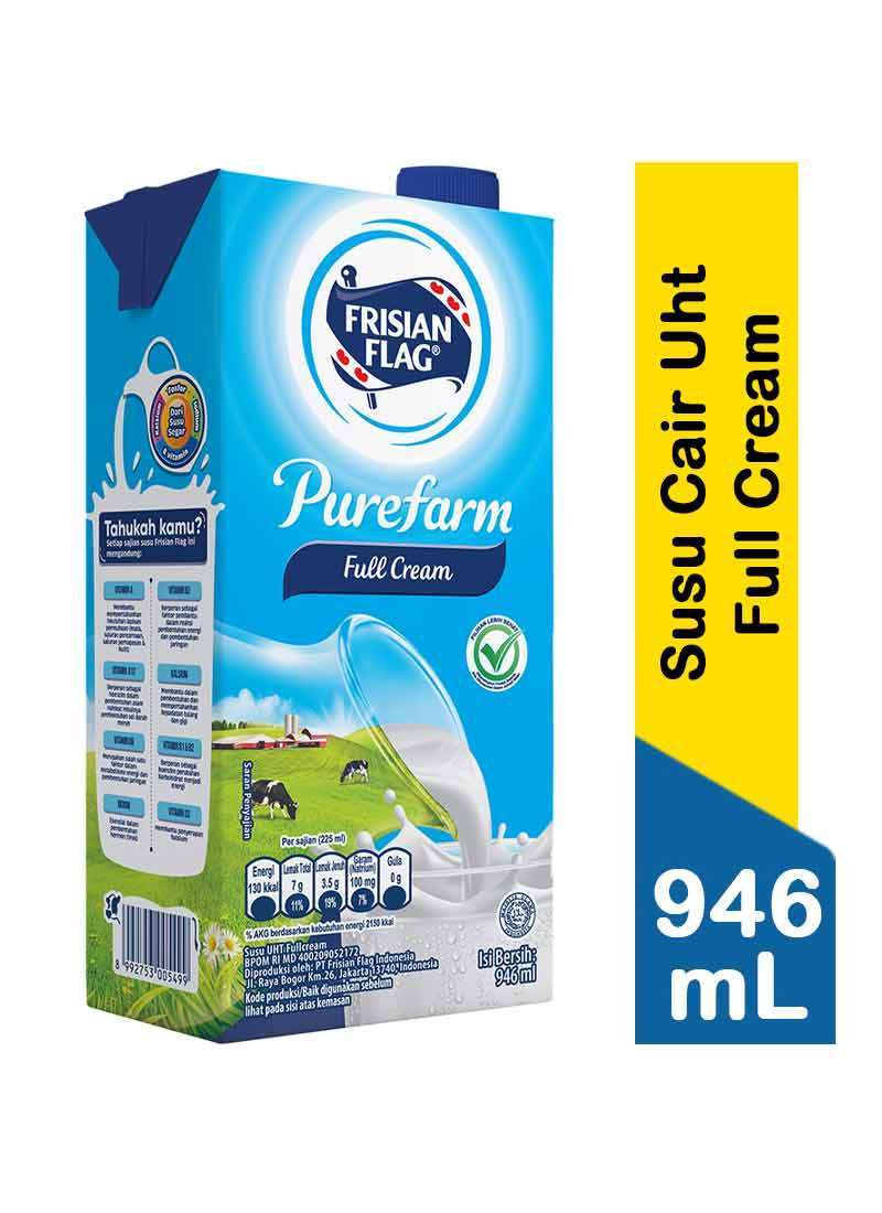 Jual Frisian Flag Uht Full Cream 946 Ml / Pcs Di Seller Slj - Gudang Blibli | Blibli