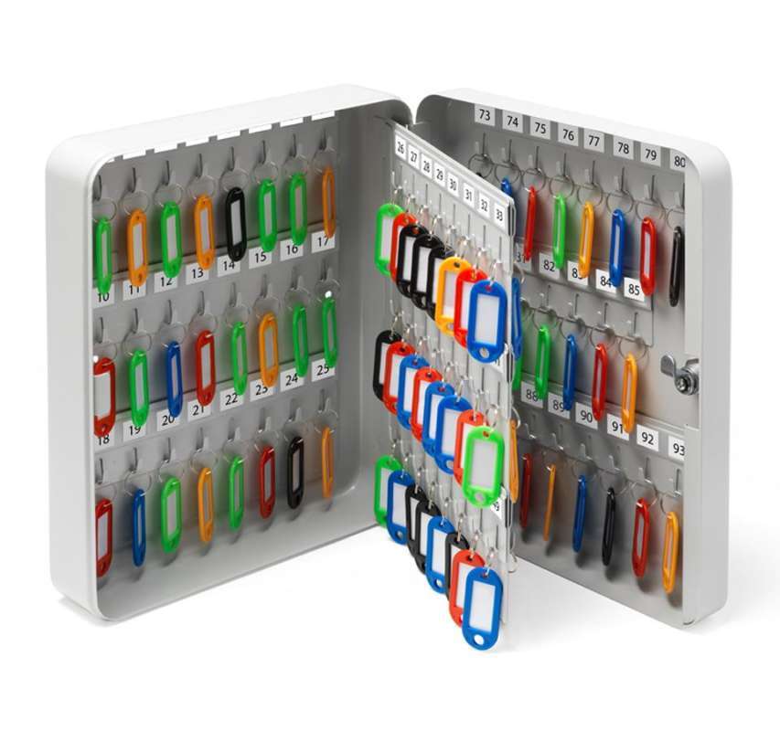 Jual Wall Mounted Metal Safety Lock Key Box Hook 93 Keys - Tempat ...