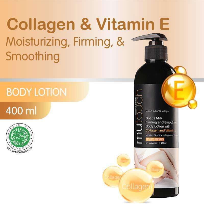 Jual MuTouch Goat's Milk Collagen and Vit E Body Lotion [400 mL] di ...
