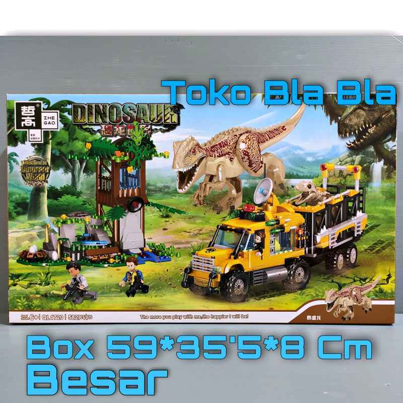 Jual Brick Lego Dinosaurus QL1720 Big Figure Indominus Rex Baby Truck ...