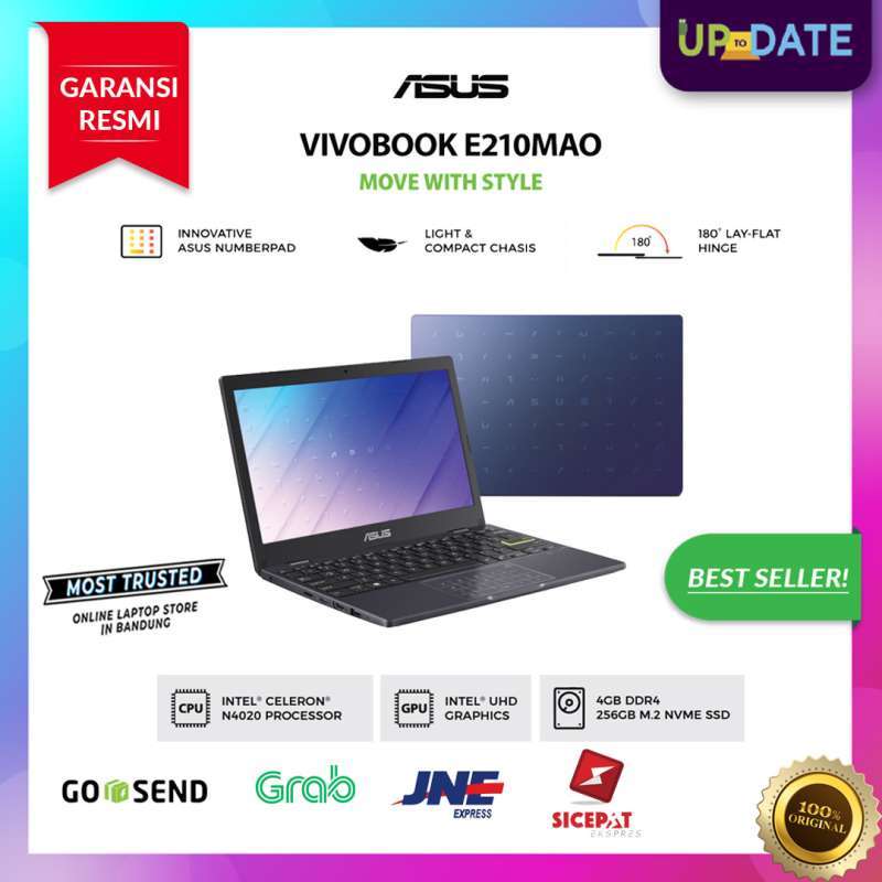 Jual Asus VivoBook E210MAO-HD421 (Intel® Celeron® N4020/4GB/256GB SSD ...