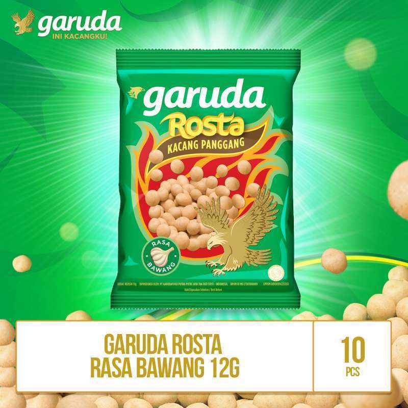 Jual Garuda Rosta Kacang Oven Rasa Bawang [12g /10pcs] di Seller ...