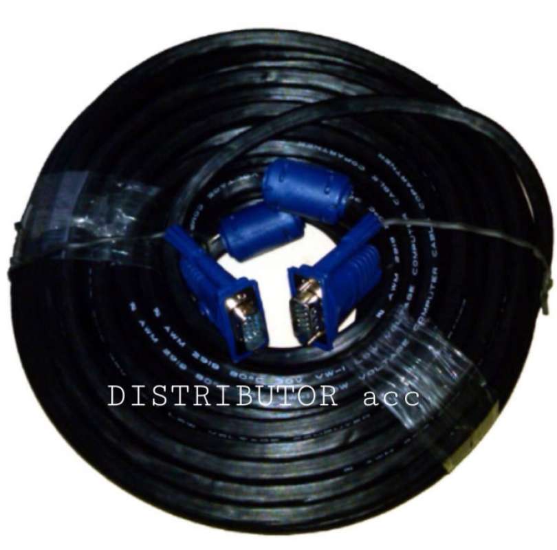 Jual Kabel Vga 3meter Laptop Ke Projector Lcd Tv Led To 3m 3 Meter ...