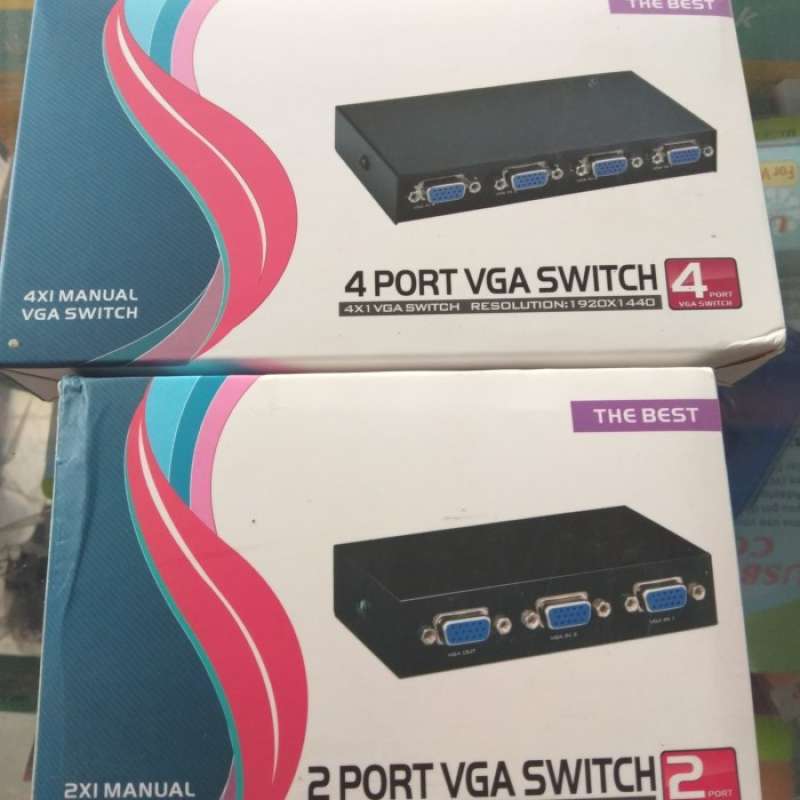 Jual VGA Switcher 4 port switch vga 4port di Seller Meena Store ...