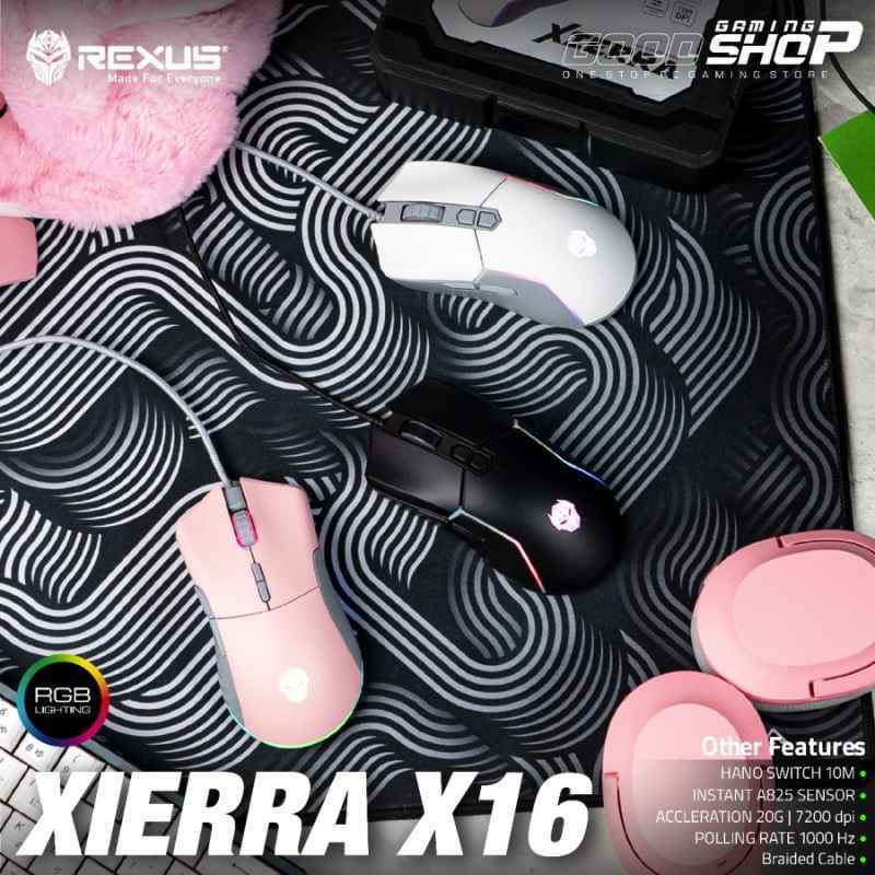 Jual Rexus Xierra X16 Rgb - Gaming Mouse - White Di Seller Good Gaming ...
