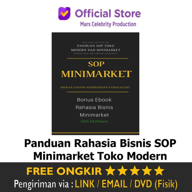 Promo Paket Panduan Rahasia Bisnis SOP Minimarket Toko Modern Swalayan ...