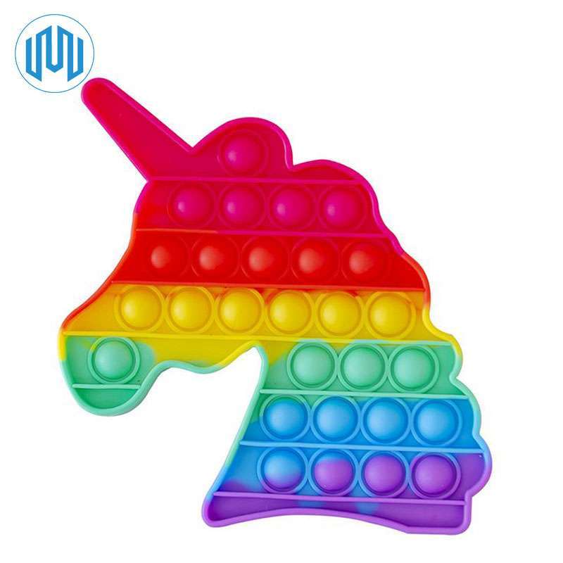 Jual Mainan Pop It Push Pop Bubble Fidget Toy Rainbow - Unicorn di ...