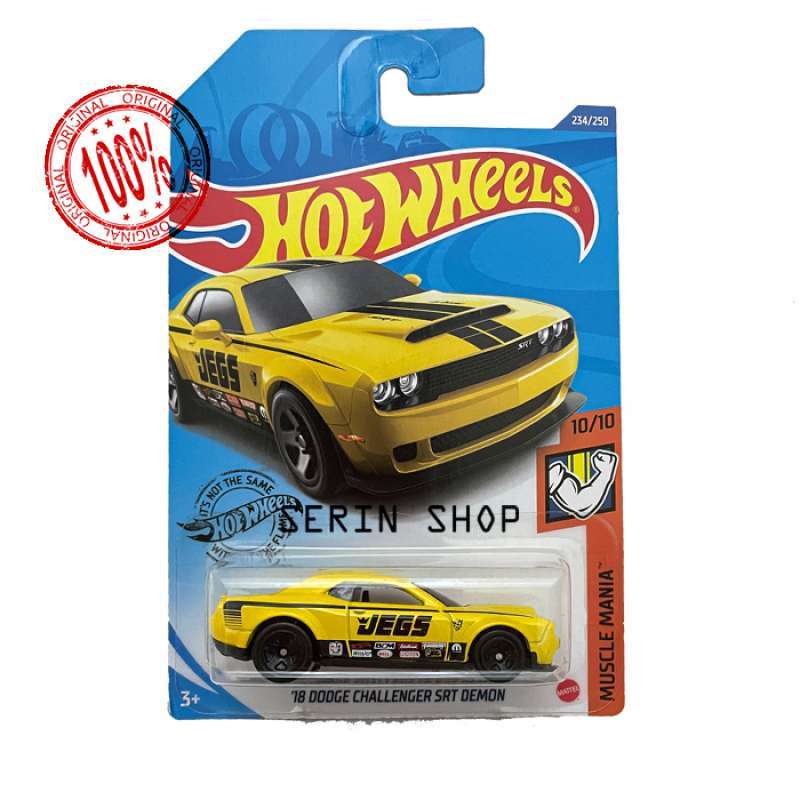 Jual Hotwheels 18 Dodge Challenger Srt Demon Yello Diecast Mobil Hot