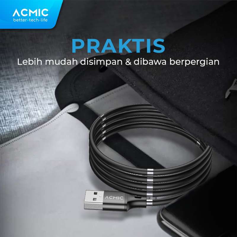 Promo Acmic Magline M100 Magnetic Kabel Data Charger Fast Charging ...
