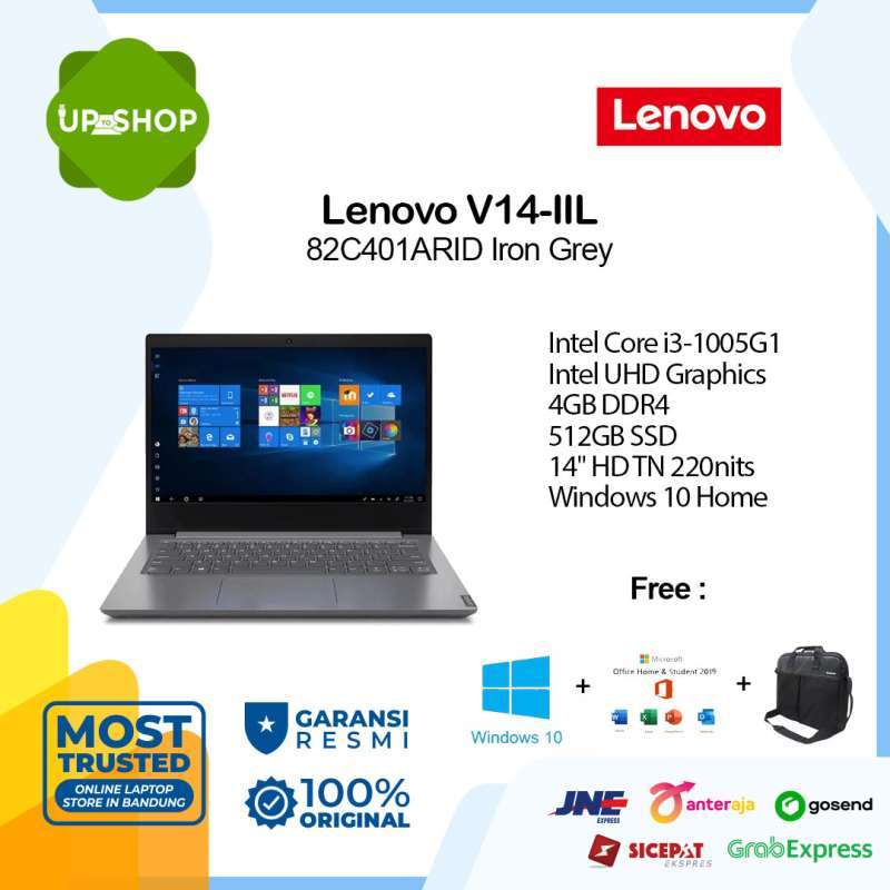 Jual Lenovo V14-IIL - ARID - Laptop - [Intel Core i3-1005G1 / 4GB DDR4 / 512GB SSD / 14HD / W10 ...
