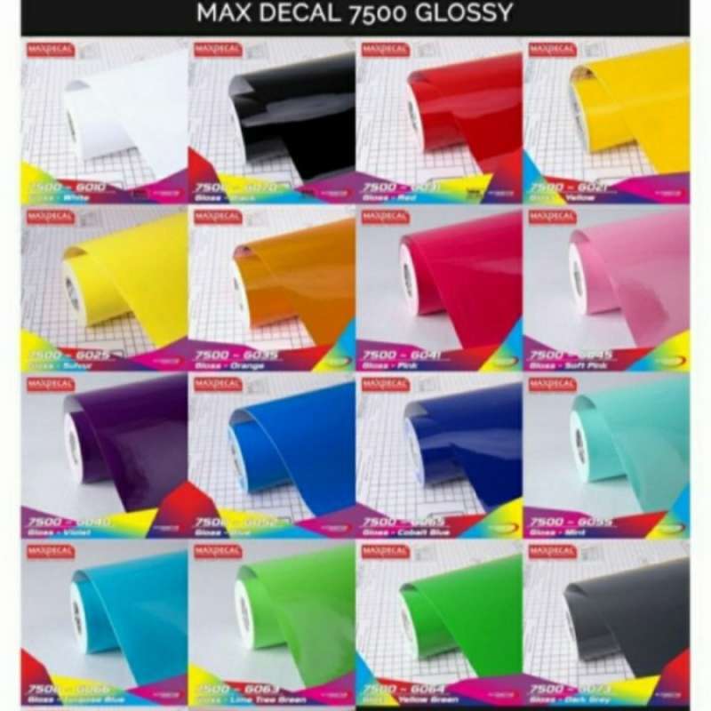 Promo Sticker Maxdecal Max Decal Roll - Glossy Diskon 11% di Seller ...