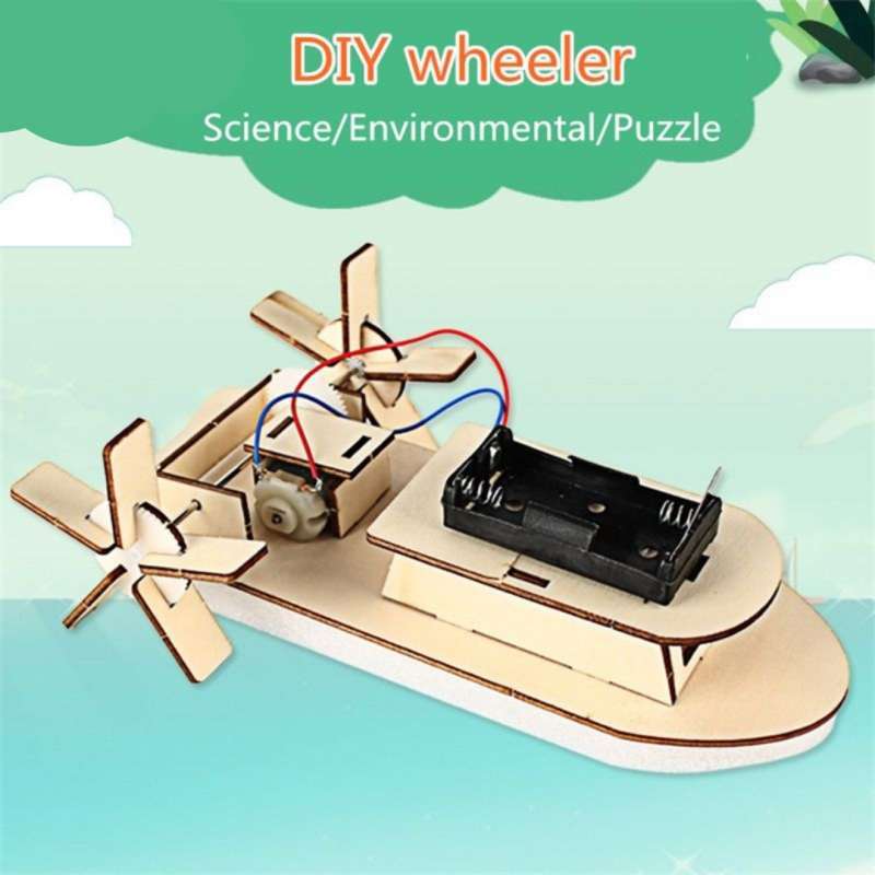 Jual Mainan Rakit Perahu Kayu Elektrik Diy Untuk Edukasi Sains Anak Di ...