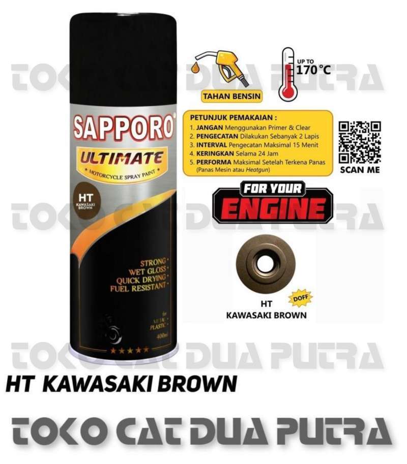 Jual Sapporo Ultimate HT (Hi Temp) Kawasaki Brown di Seller Toko Cat Dua Putra - Bode Lor, Kab ...