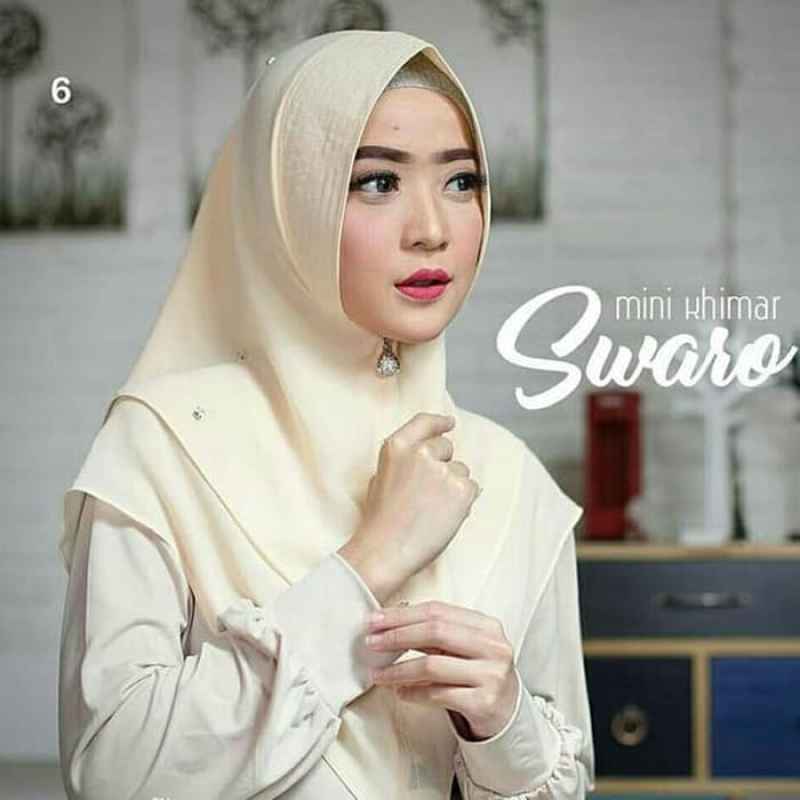 Promo Hijab Mini Khimar Swaro Softpad Antem Taburan Payet Swarovski ...