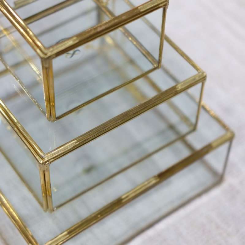 Jual Square Brass & Glass Box - Small Di Seller Kumikaze Store - Wijaya ...