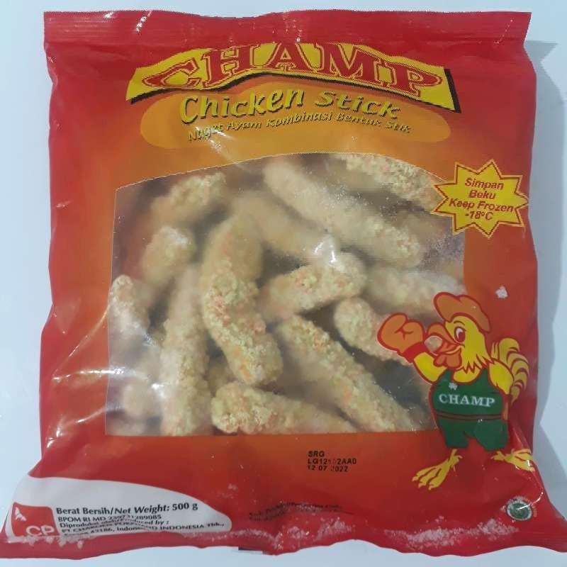 Jual Champ Chicken Stick Naget Nugget Ayam Kombinasi Bentuk Stik 500 ...