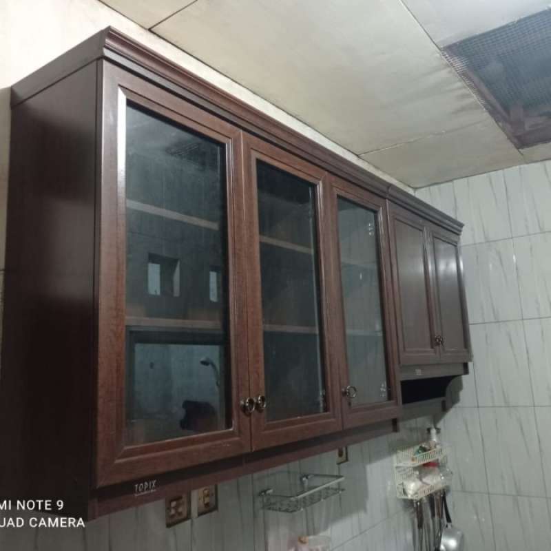 Jual RAK PIRING LEMARI Gantung DAPUR KITCHEN SET ATAS 5 PINTU COLOMBIA ...
